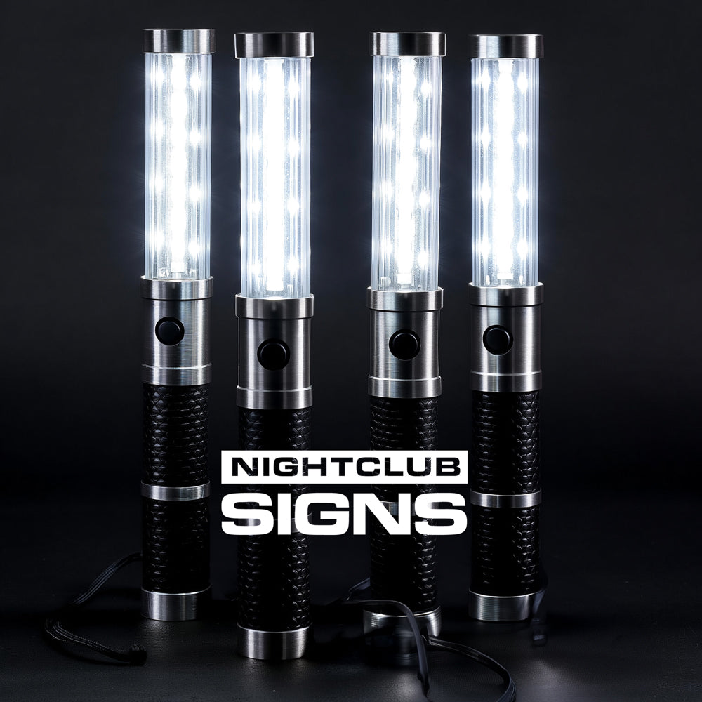 Bottle Service Supplies | LED Strobe Batons & Foam Sticks – Nightclub Signs
