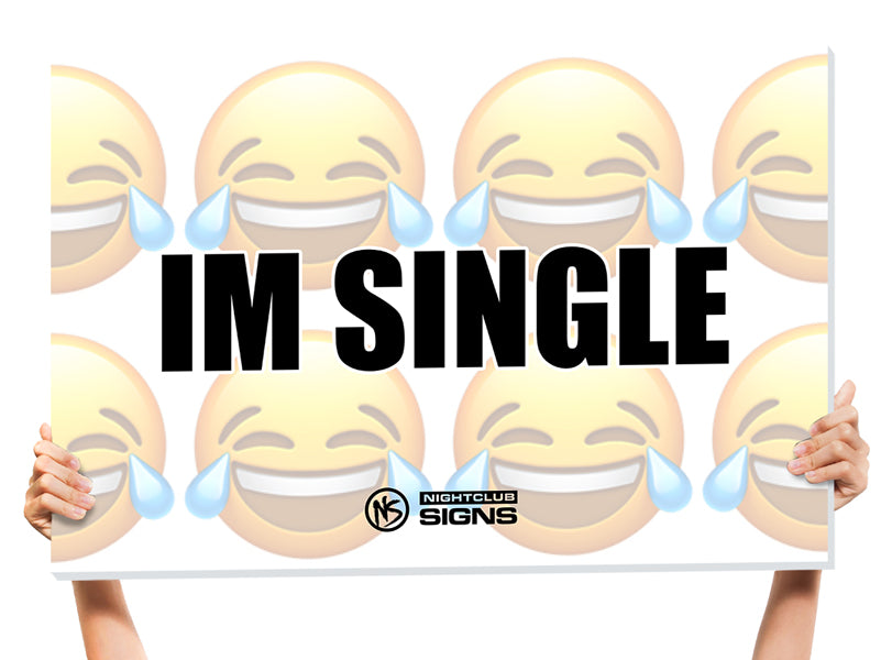 Custom Emoji Background Bottle Service Sign – Nightclub Signs