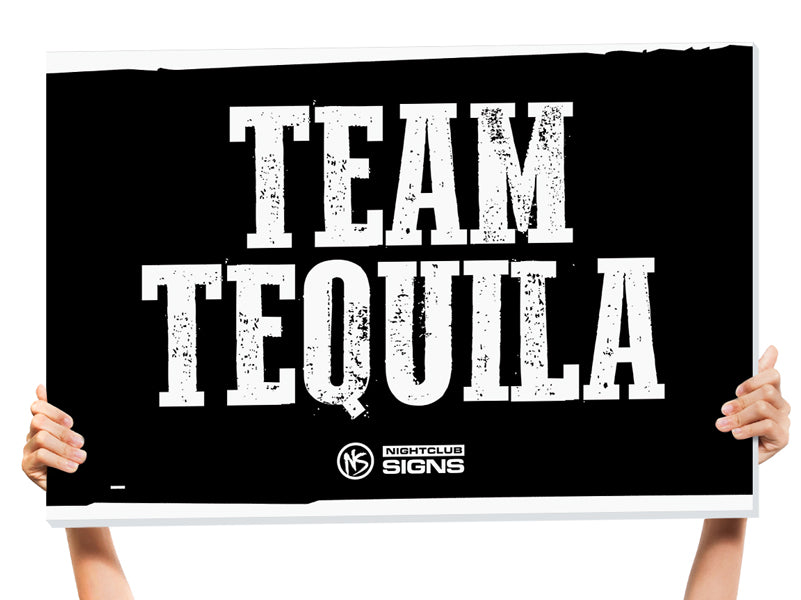 Western Style Bottle Service Sign – Nightclub Signs