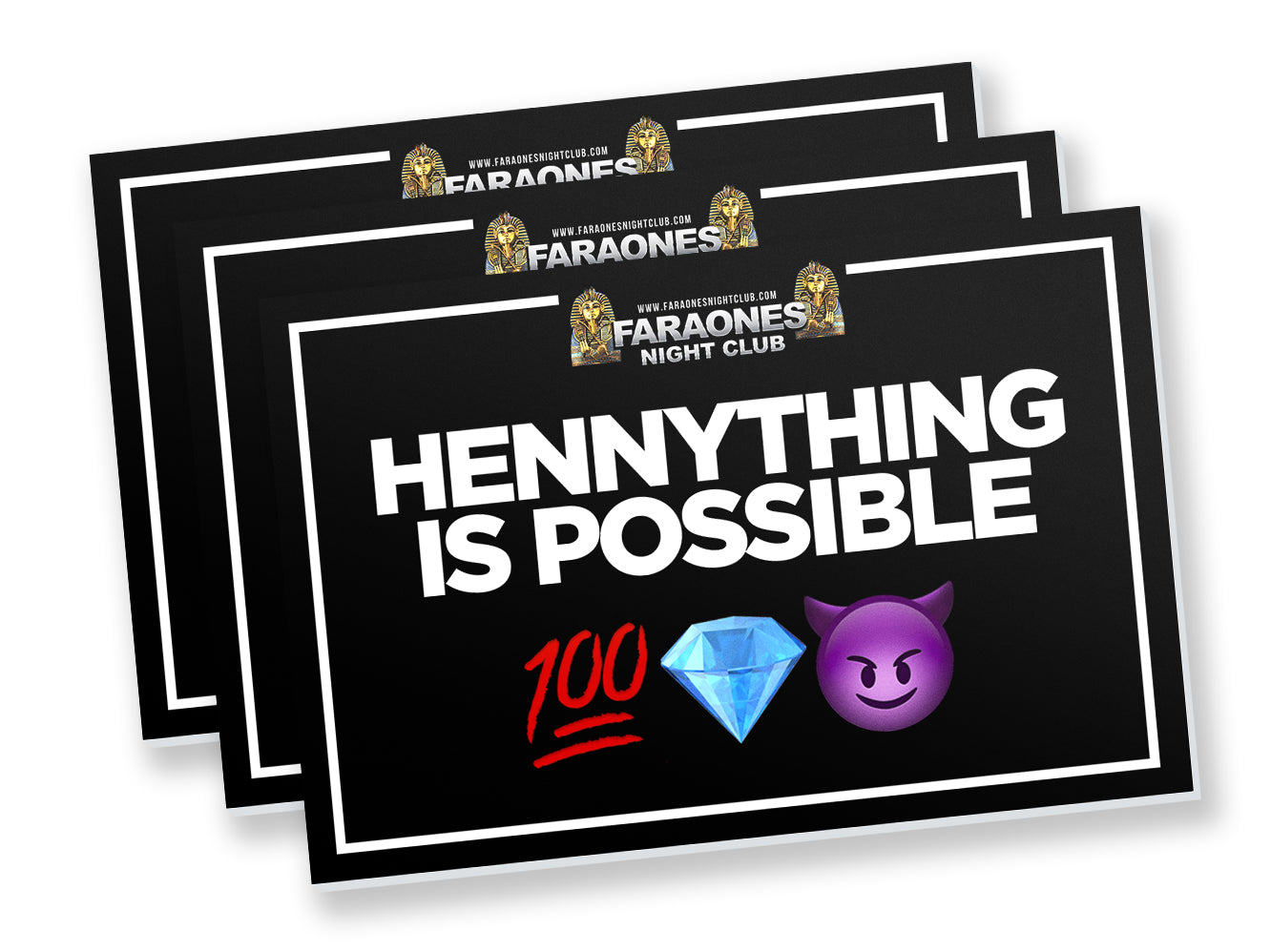 Nightlcub Bottle Service Message Signs - 3 Pack – Nightclub Signs