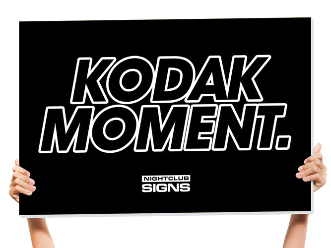 Outlined Message Bottle Service Sign – Nightclub Signs